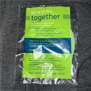 humana | Accessories | Humana Green And White Face Mask New | Poshmark